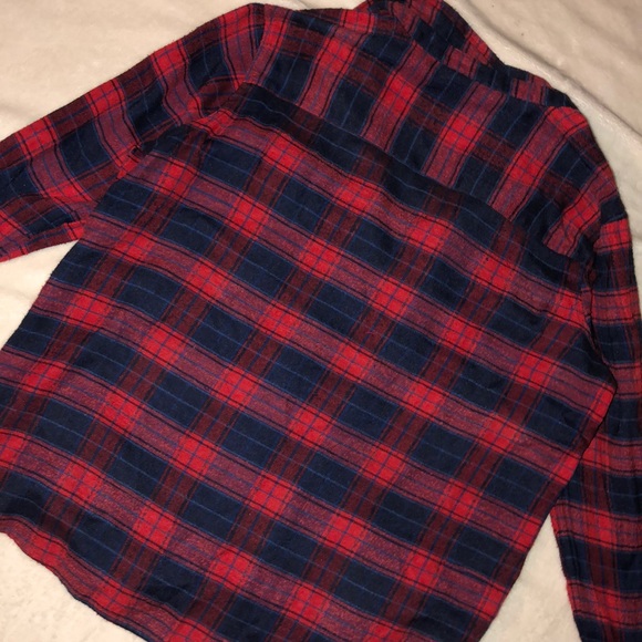 Rue21 | Tops | Red And Blue Flannel Shirt | Poshmark